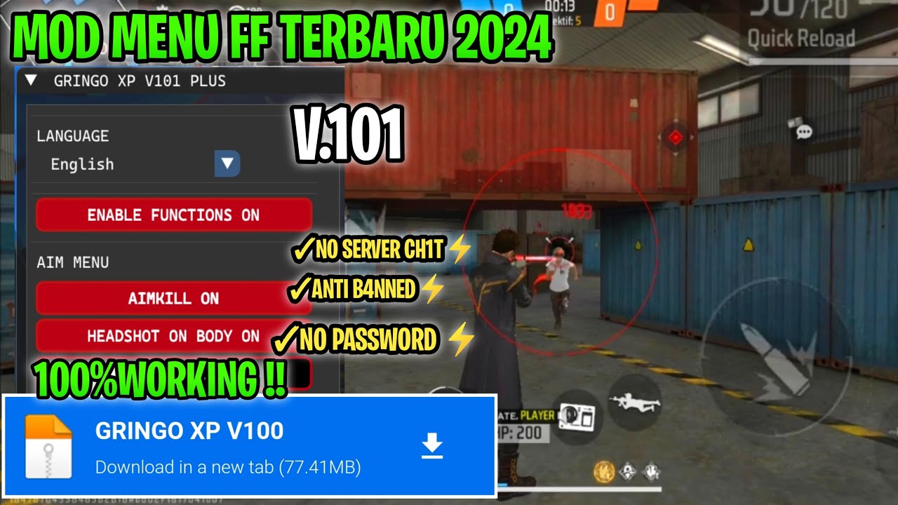 100% CHEAT FF TERBARU AUTO HEADSHOT KILL 2024 MOD MENU NEW UPDATE SETELAH MAINTENANCE - YouTube