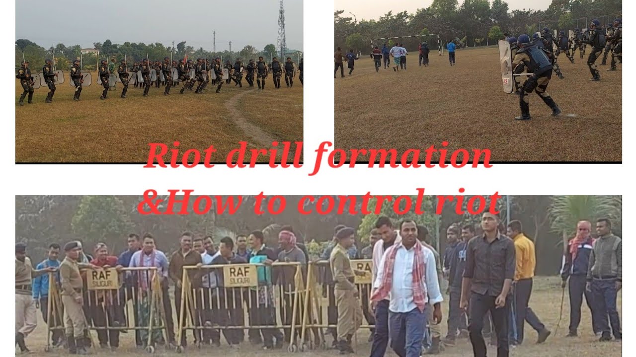 Riot drill formation and how to control riot...🧑‍ ️🧑‍ ️👨‍ ️🧑‍ ️🧑‍ ️ ...