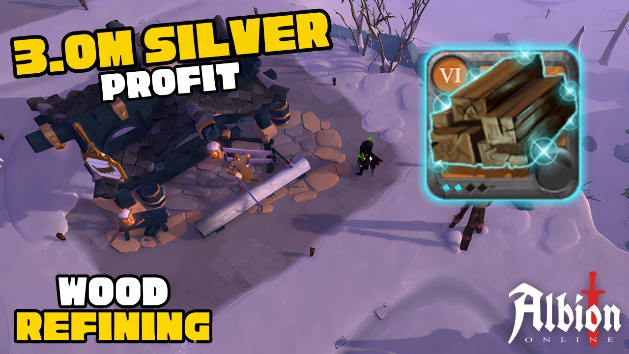 Max Spec Wood Refining! Earn More Silver! | Albion Online - YouTube