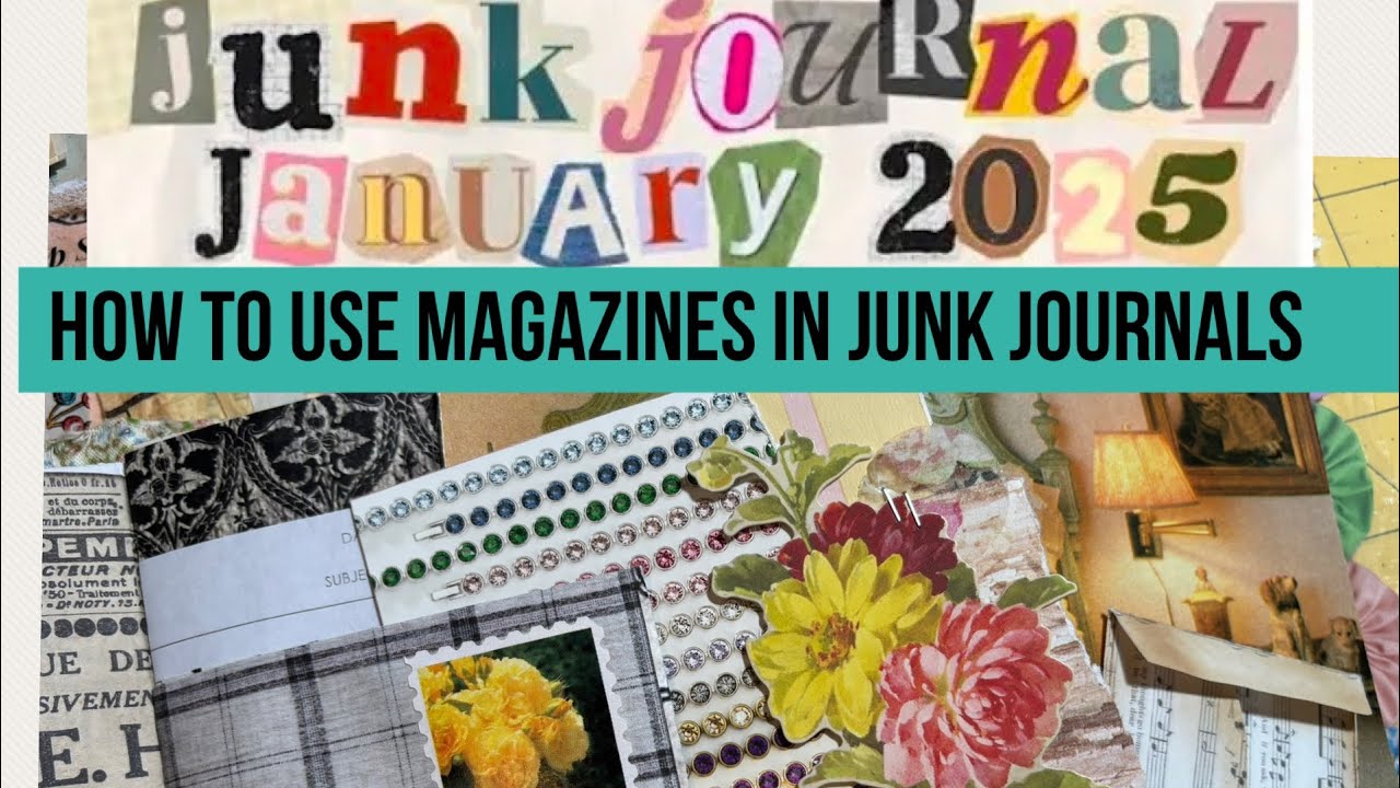 How to use a Magazine in junk journals! I found the perfect page to use ...