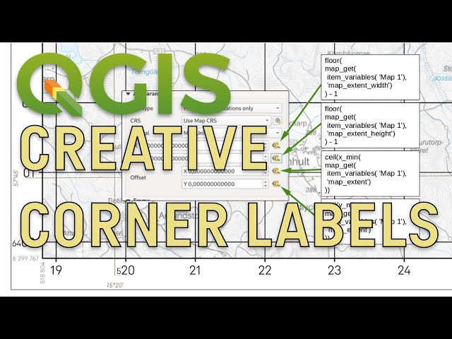 QGIS User 0055 - Corner Labels in Layout