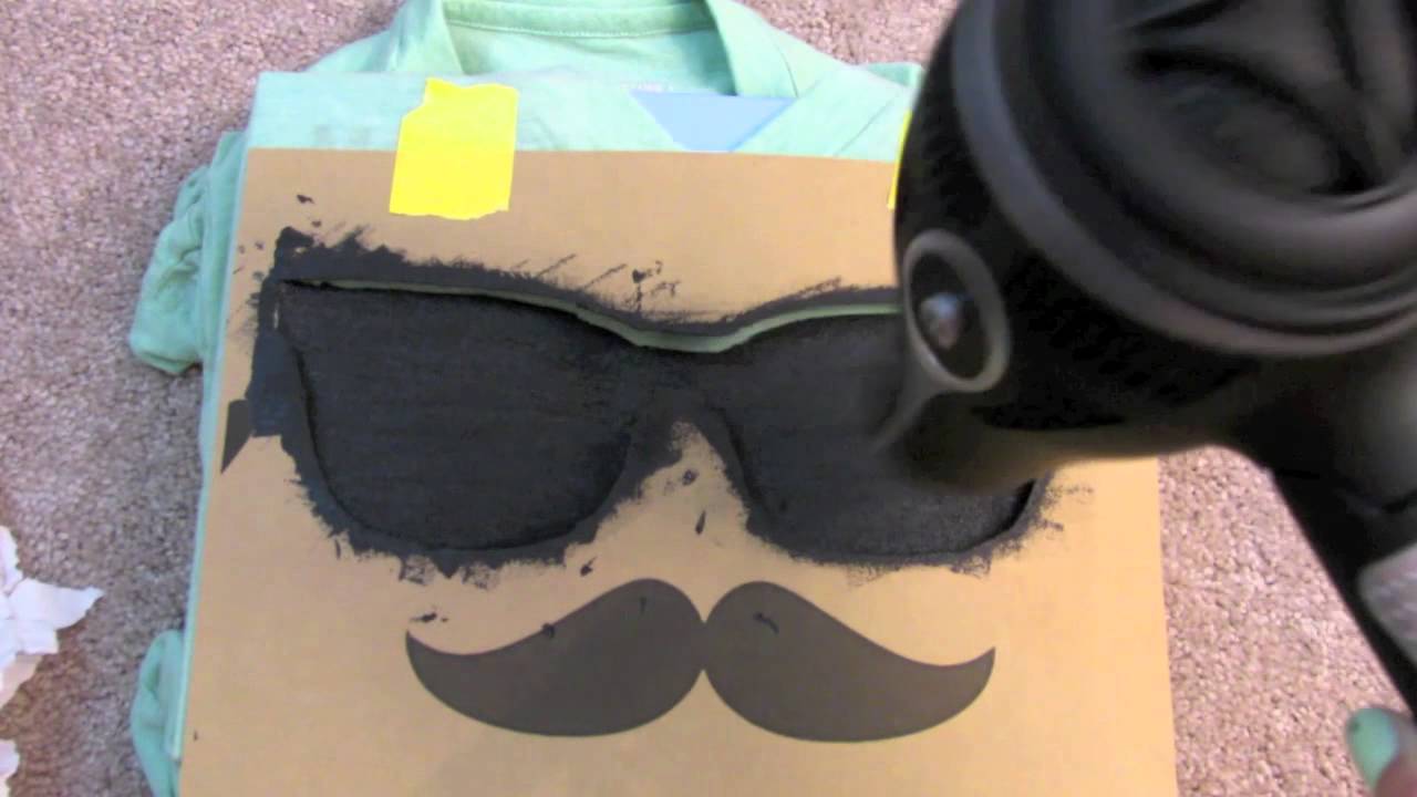 DIY : Mustache shirt - YouTube