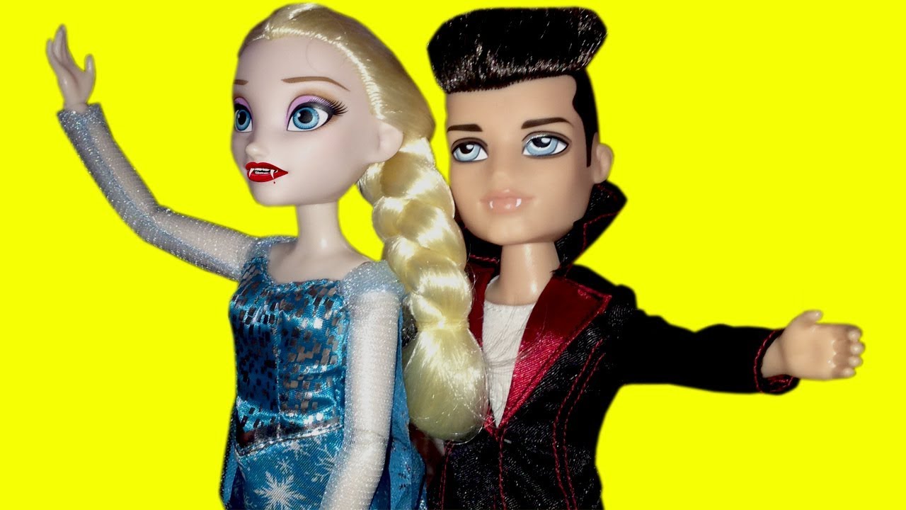 VAMPIRE ATTACKS! Vampire Frozen Elsa & Vampire Frozen Anna vs Ariel ...