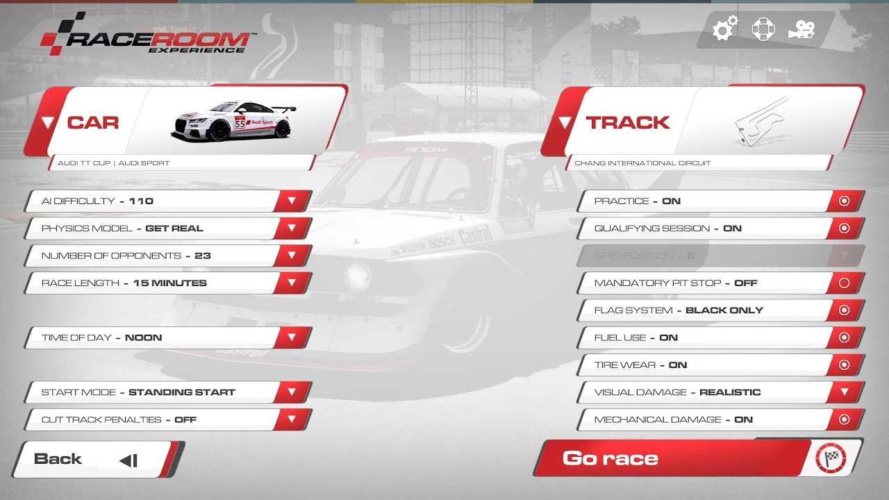 R3E Cars & Tracks #91 - Audi TT Cup auf dem Chang International Circuit ...