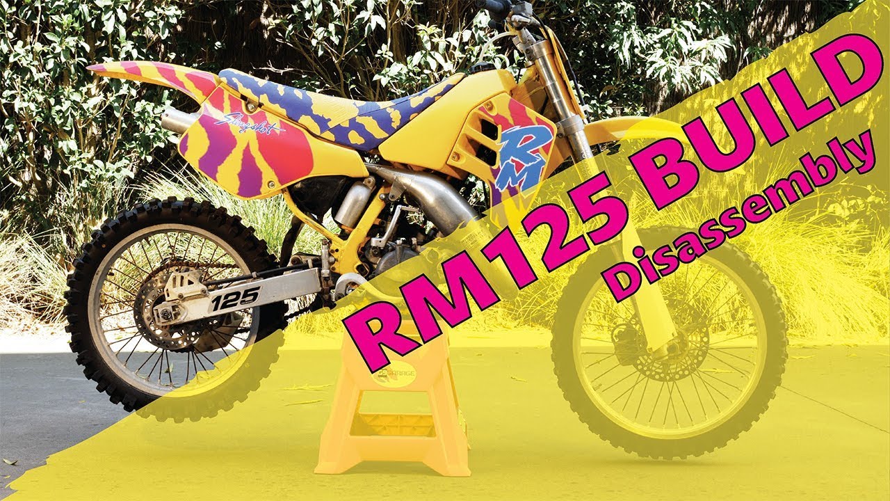 Disassembling the new project bike | '92 RM125 Build - YouTube