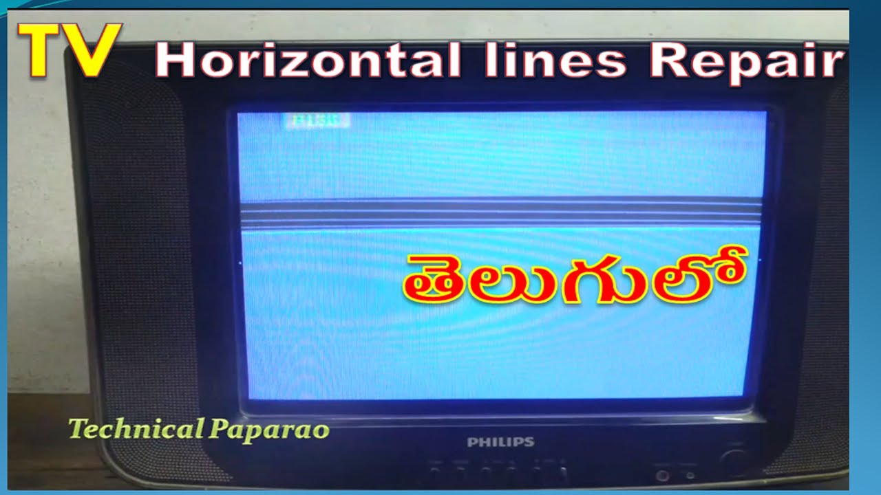 TV horizontal lines lines repair.how to repair horizontal line .TV ...
