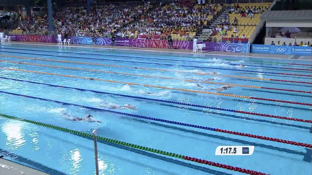 Men's 200m Freestyle Swimming Final - Singapore 2010 Youth Games - YouTube