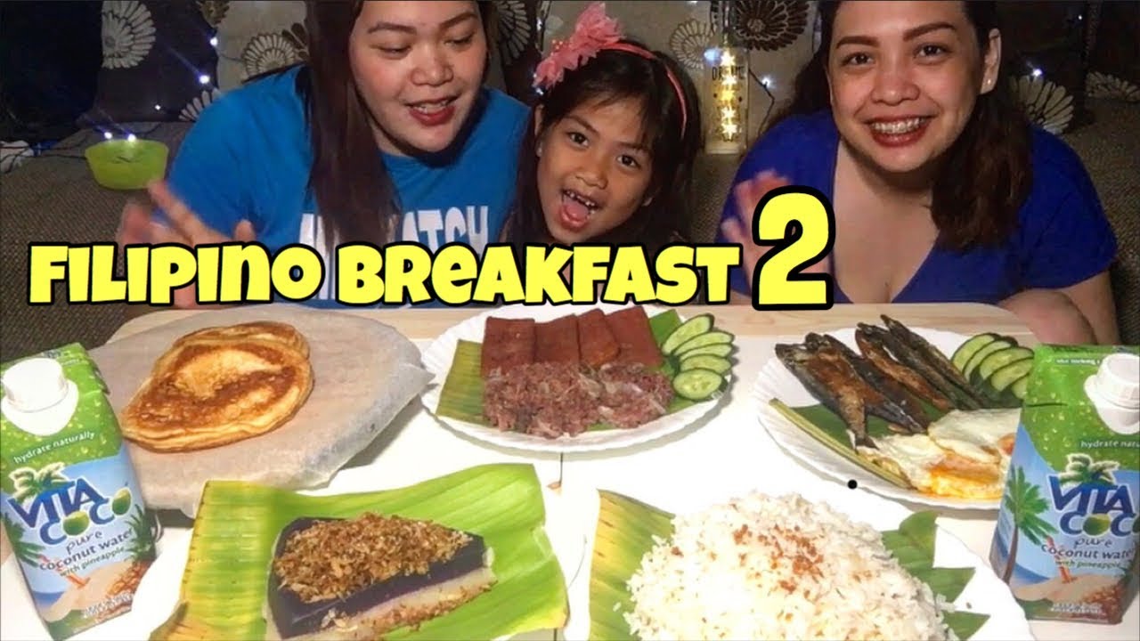 FILIPINO BREAKFAST MUKBANG| TINAPA + CORNED BEEF+ SAPIN SAPIN | KIKAY ...