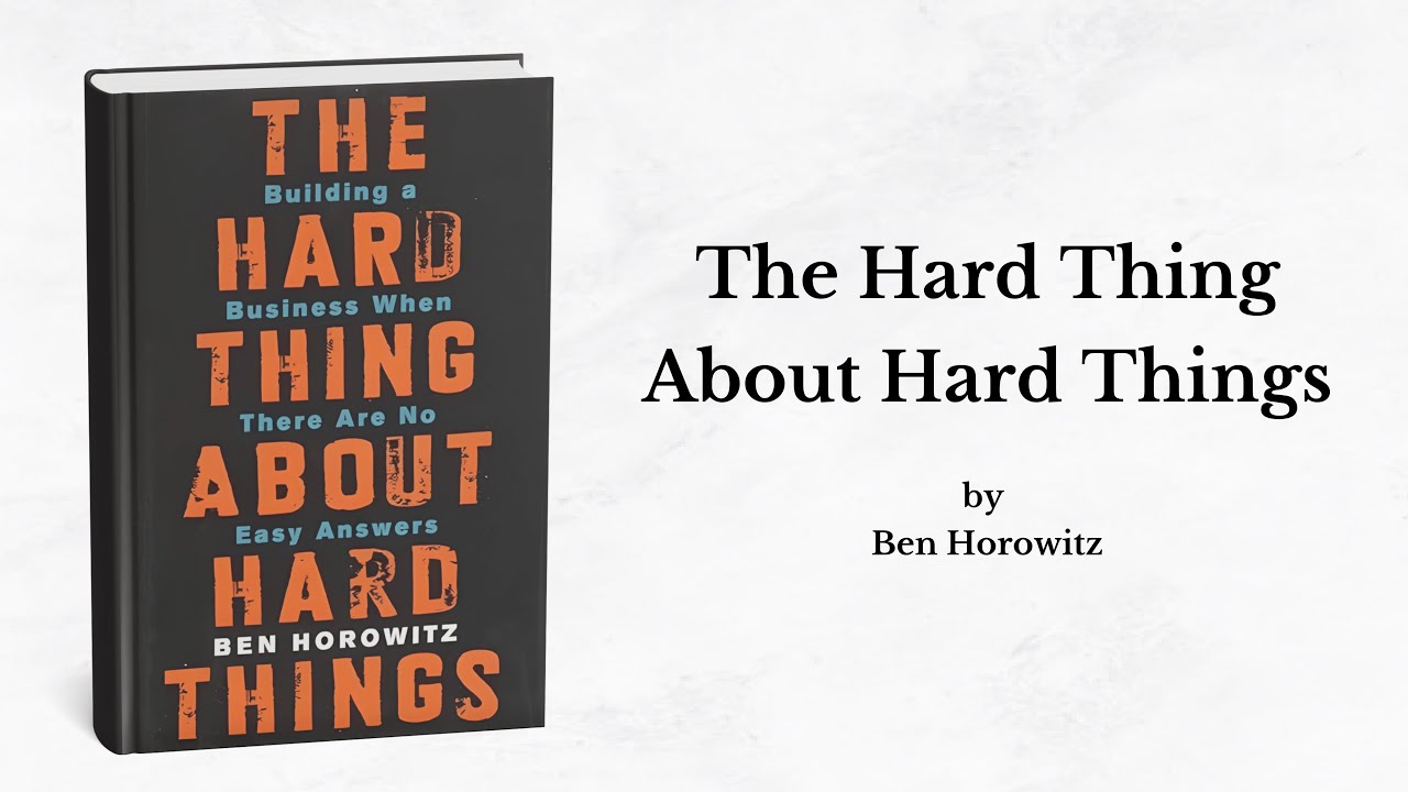 The Hard Thing About Hard Things by Ben Horowitz Audiobook - YouTube