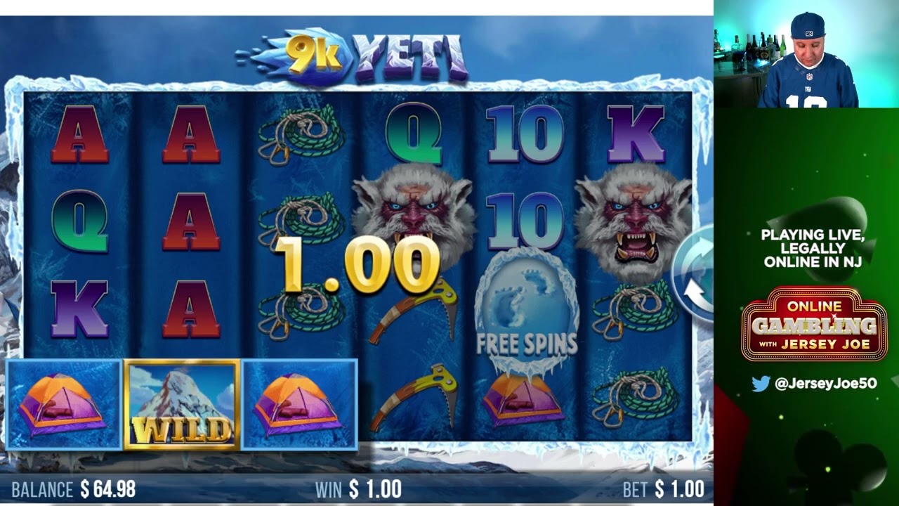 9K Yeti slots LIVE with BONUS WIN [Online Gambling with Jersey Joe ...