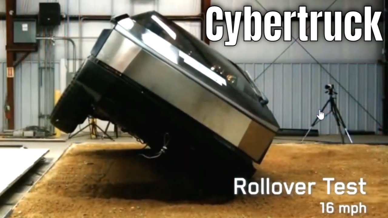 Tesla Cybertruck Difficult To Roll Over - YouTube