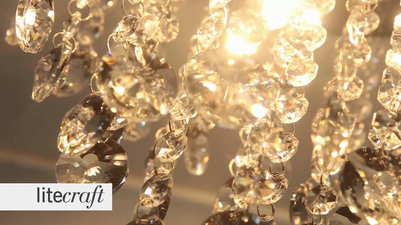 Montego 6 Light Chrome Ceiling Light | Litecraft - Lighting Your Home ...