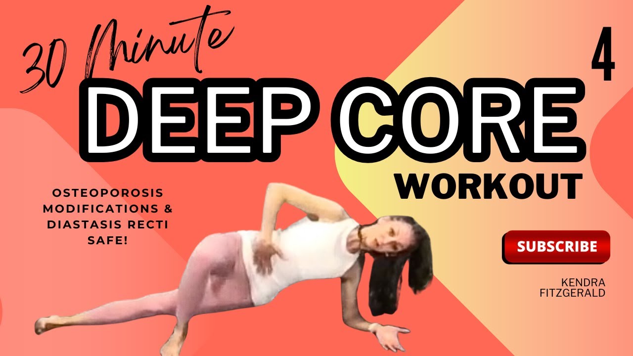 Kendra Fitzgerald side plank variations | 30 minute Deep Core workout ...