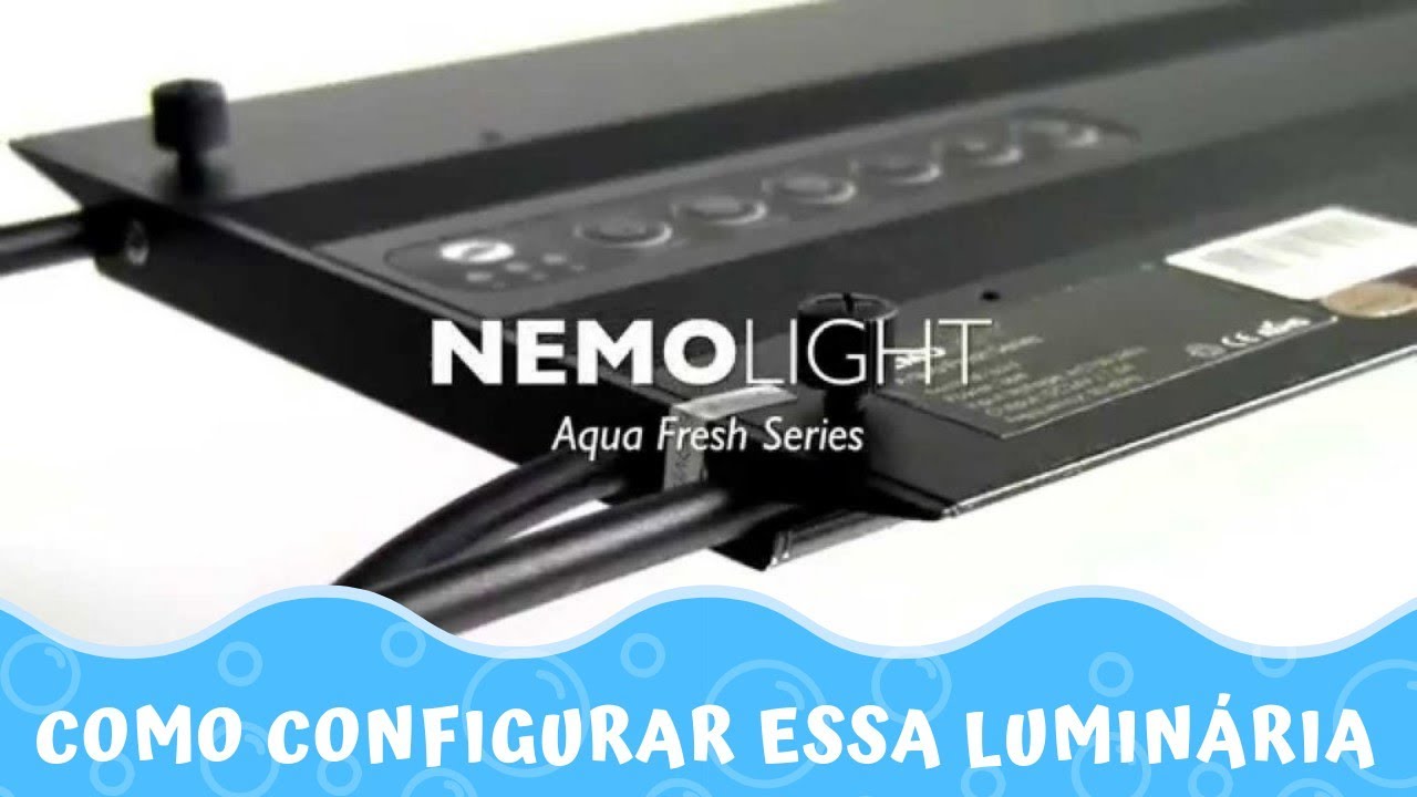 Luminária Nemo Light para Aquário Marinho - Como Configurar | Aquário é ...