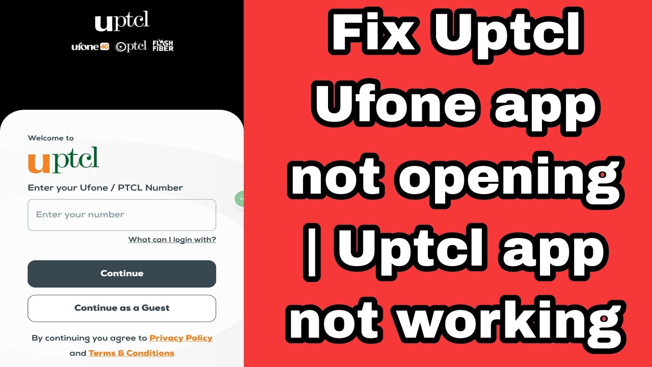 Fix Uptcl Ufone app not opening 2025 | My Ufone app not open | Uptcl ...