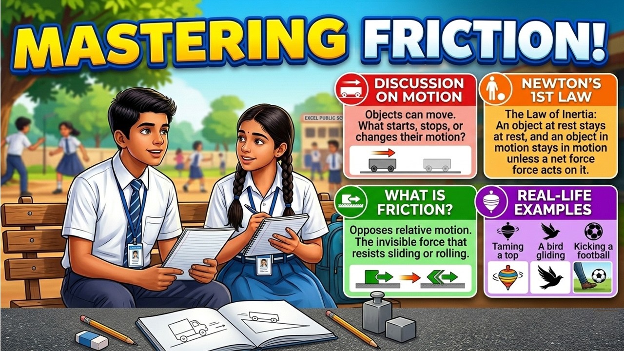 Friction (part 1) | Grade 8th & 9th Physics - YouTube