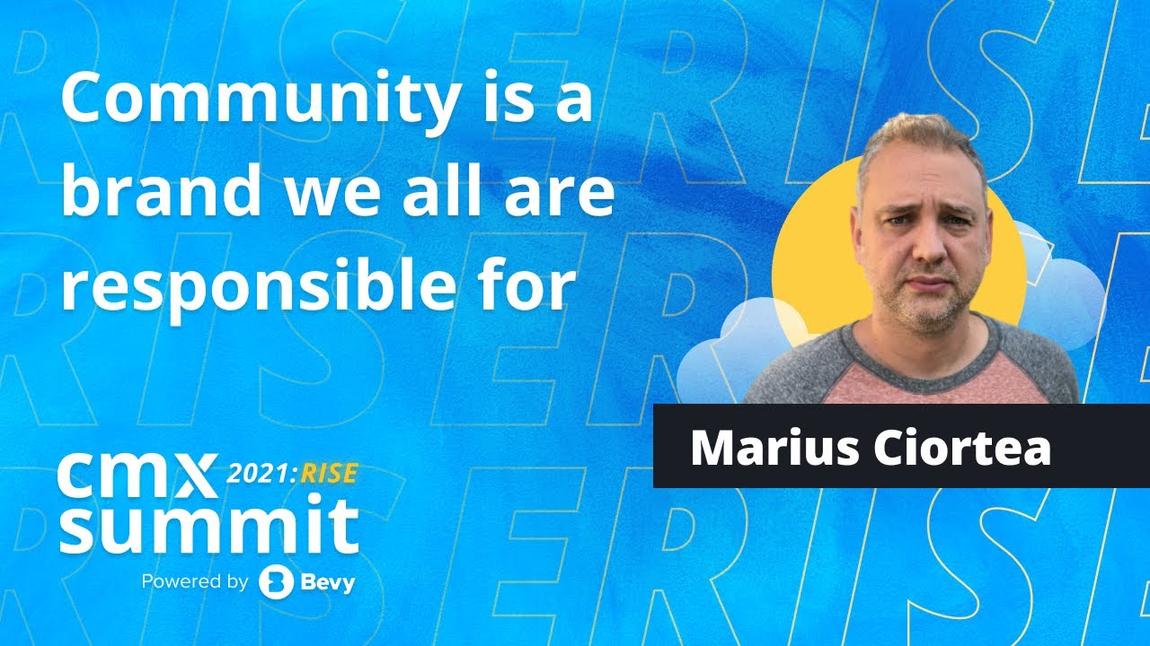 Community is a Brand We All Are Responsible For | Marius Ciortea - YouTube