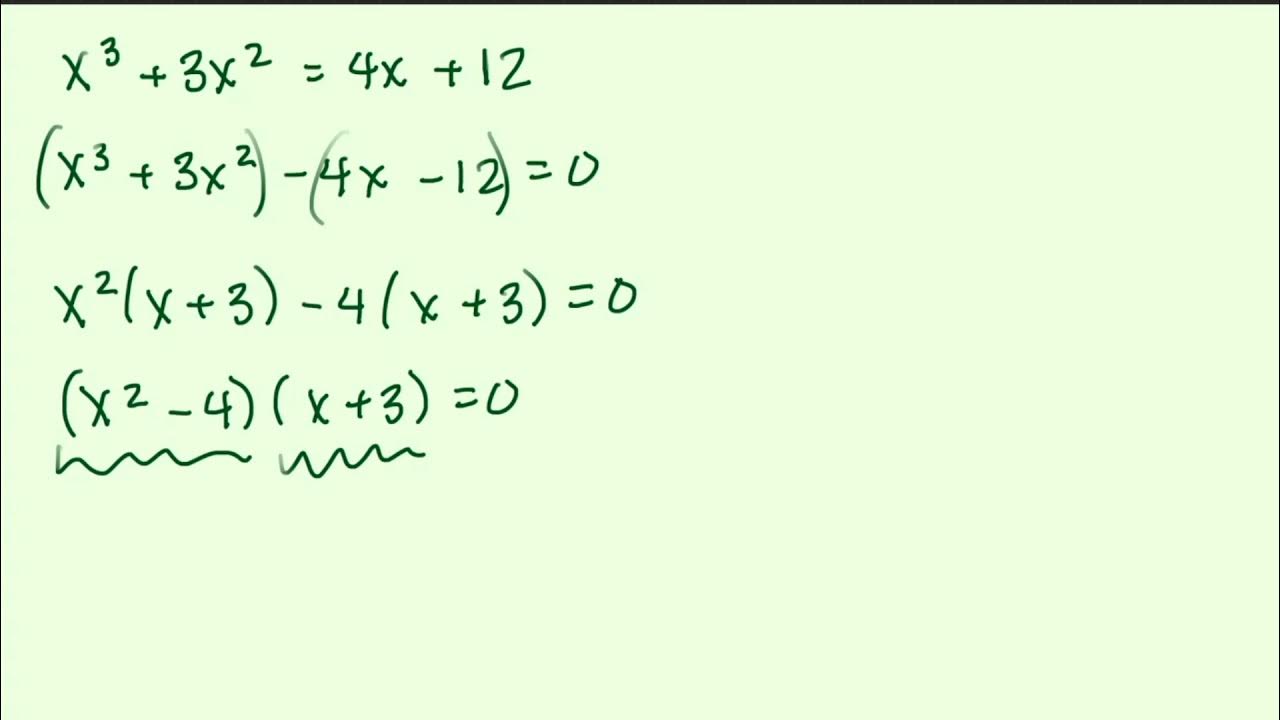 Algebra | Solve the Polynomial By Factoring - YouTube