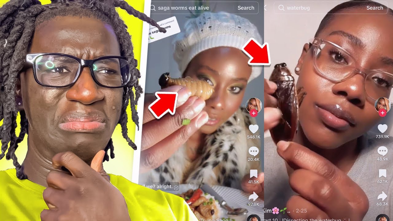 The WEIRD Tiktoker That Eats ROACHES And WORMS For CLOUT & VIEWS ...