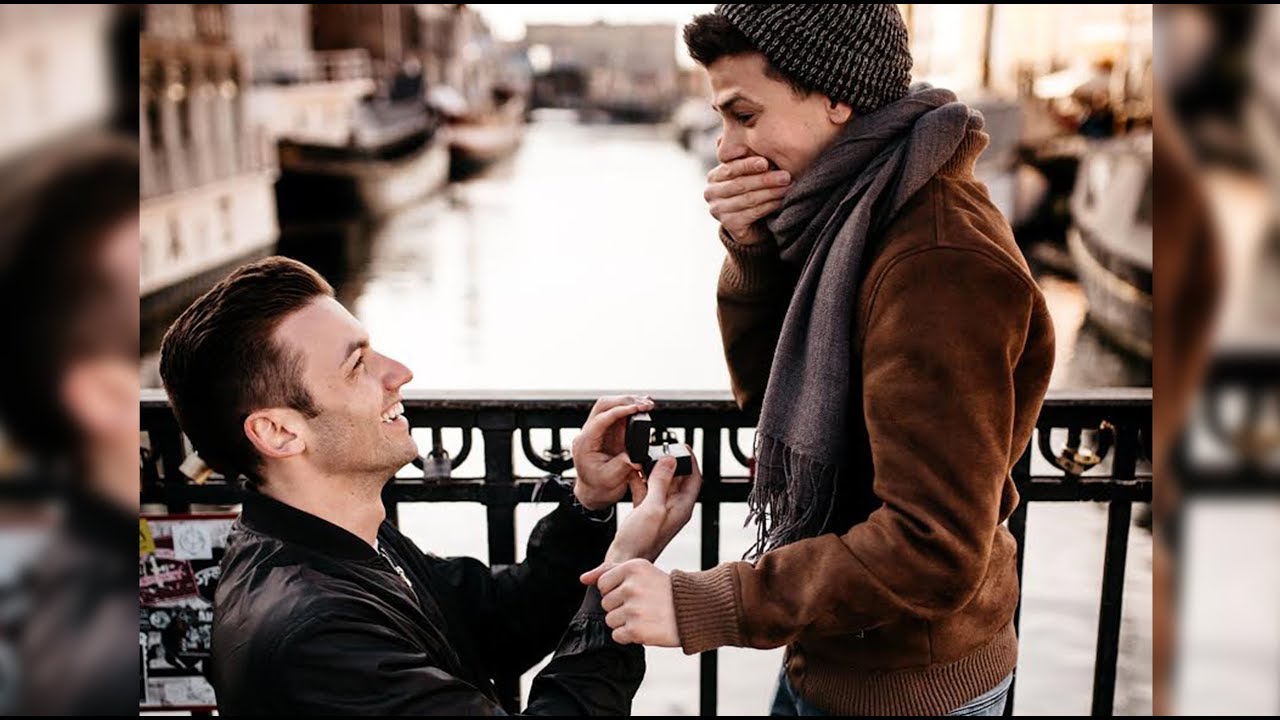 GAY WEDDING PROPOSAL | How He Proposed | Michael & Matt - YouTube