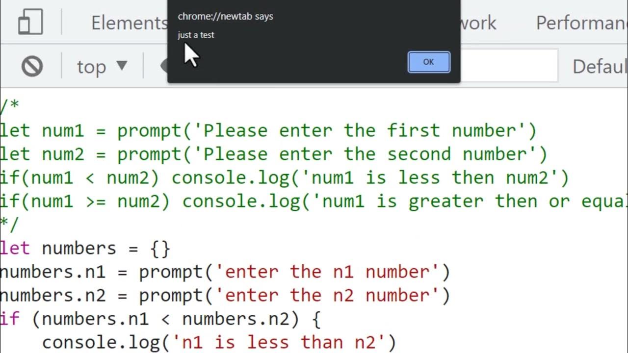 If statements and blocks of code, JS From Scratch - YouTube
