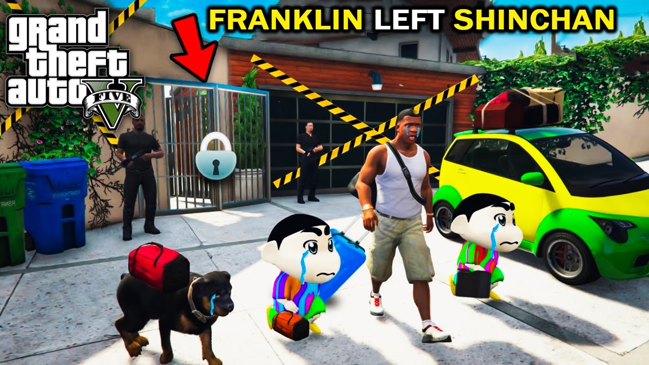 GTA 5: Franklin Left Shinchan & Chop in Gta5...!( Gta5 mods) - YouTube