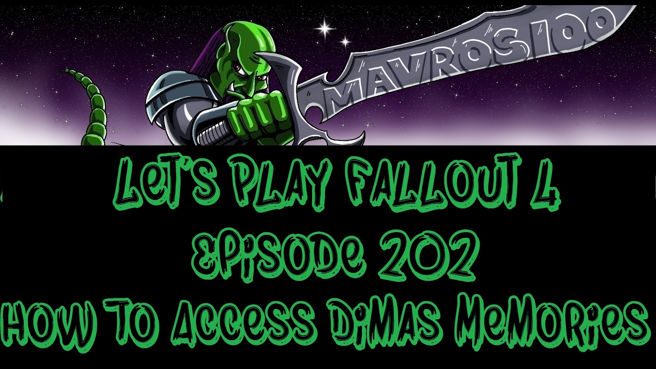 Let's Play Fallout 4 - Episode 202 - How To Access Dimas Memories - YouTube