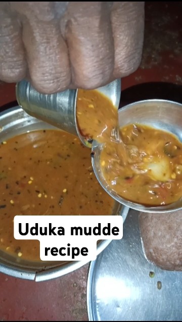 Uduka mudde recipe 😋🤤 full video 👇#shortvideo #food #minivlog #cooking ...