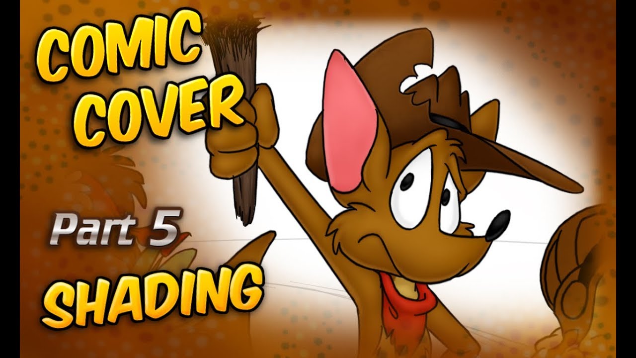 Drawing A Comic Cover Pt.5 - Shading - YouTube