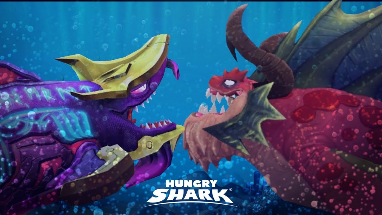 SHARKNAROK VS ABYSSAL SHARK! - Hungry Shark Evolution VS Hungry Shark ...