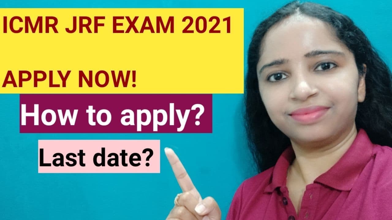 How to apply for ICMR JRF 2021 exam? - YouTube
