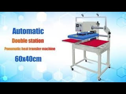 60x40cm Double Station Press Heat Transfer Machine - YouTube