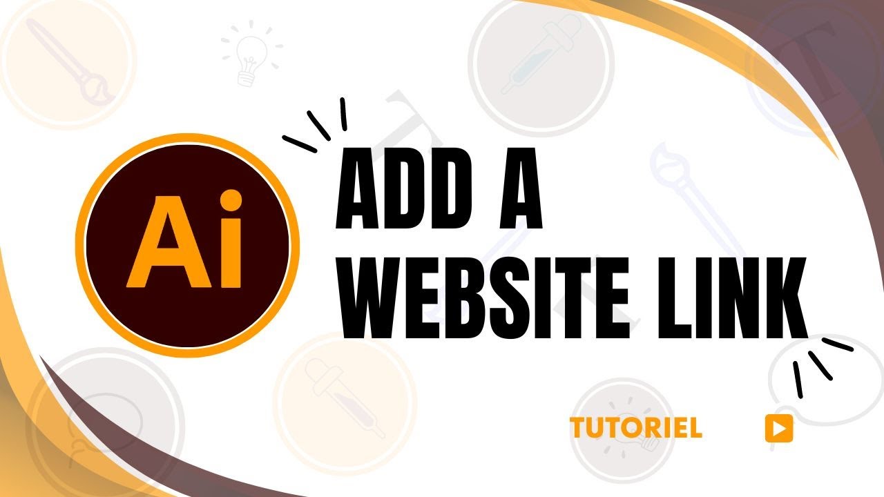 How to add website link in Illustrator - YouTube