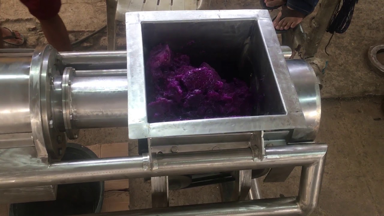 Purple yam (ube) machine - YouTube