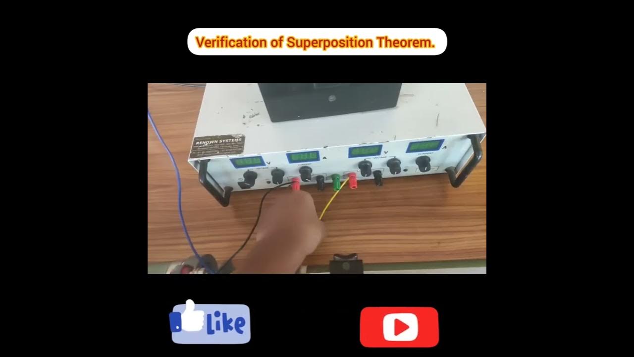 Verification of Superposition Theorem connection - YouTube