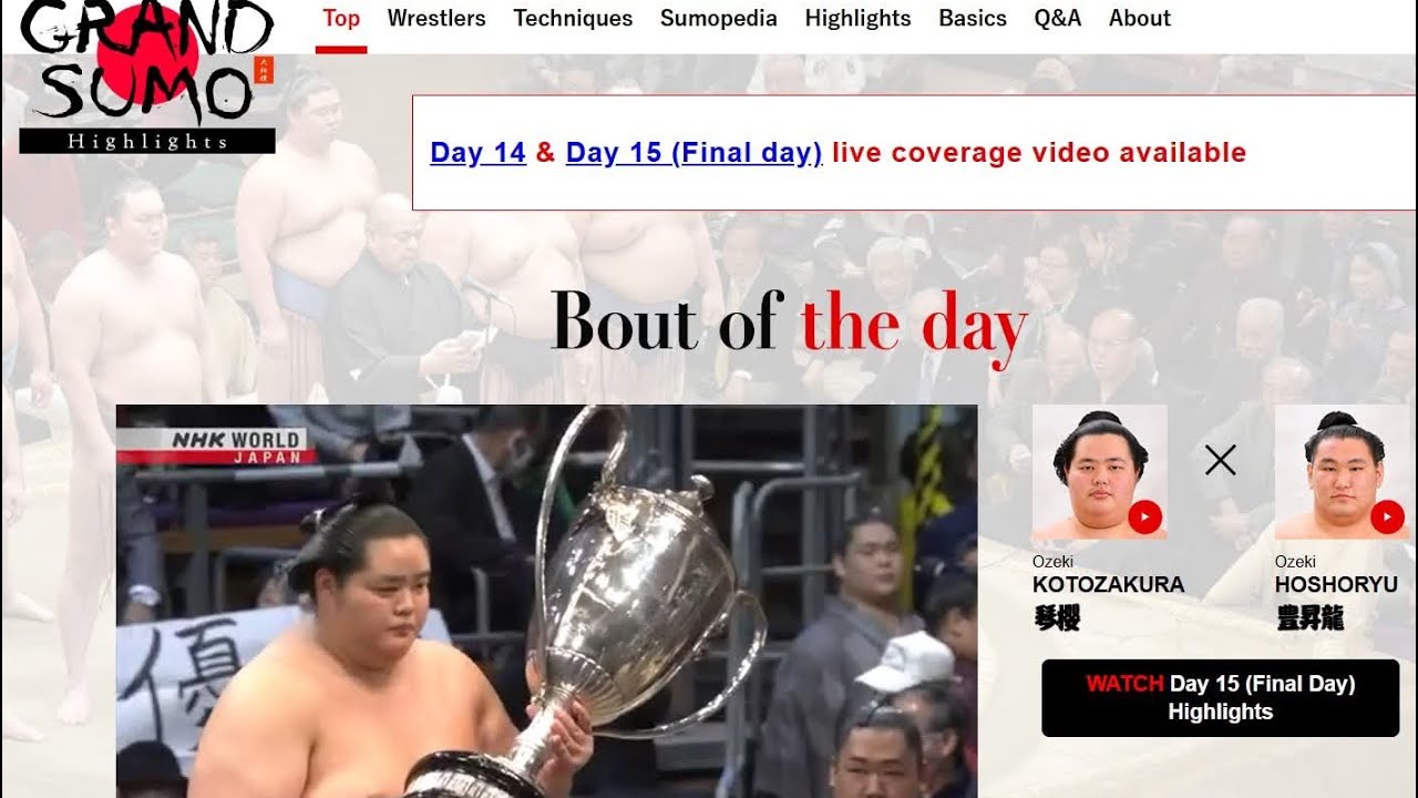 Just in Time for Sumo - YouTube