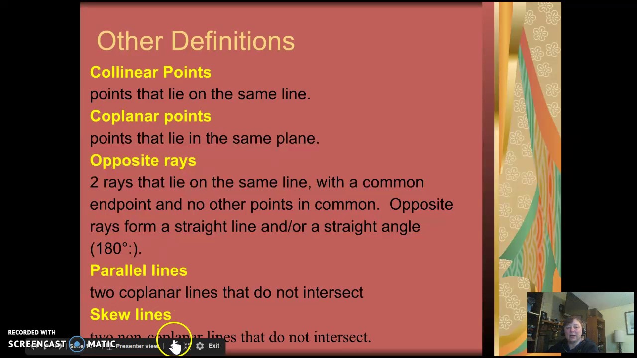 Basic Geometry Definitions - YouTube