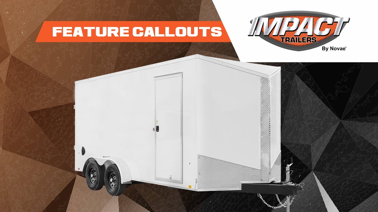 Impact Trailers | Feature Callout | Tremor 8.5 Wide Cargo Trailer - YouTube