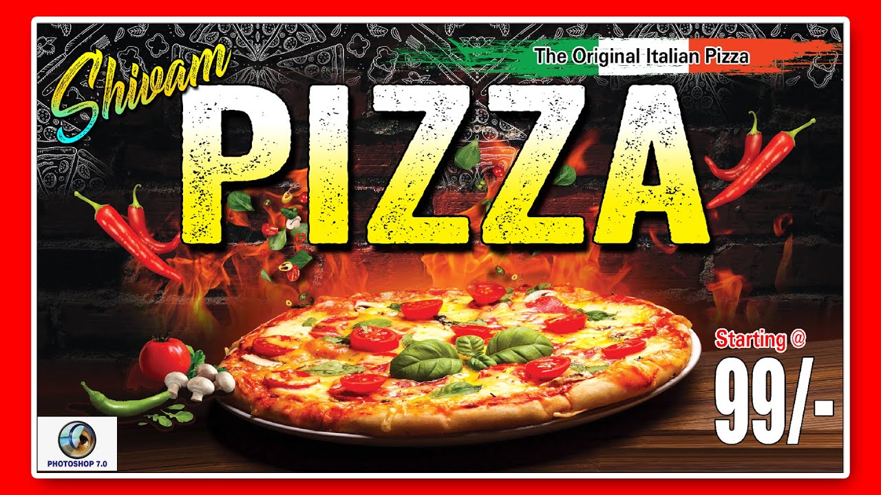Flex banner design in photoshop | #pizza poster design 2021 # ...