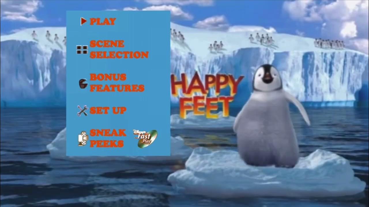 Disney Happy Feet 2006 DVD Menu Walkthrough - YouTube