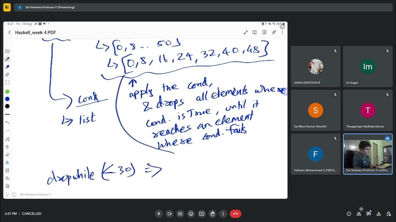 Week 4 live session | NPTEL | CS94 | Introduction to Haskell Programming - YouTube
