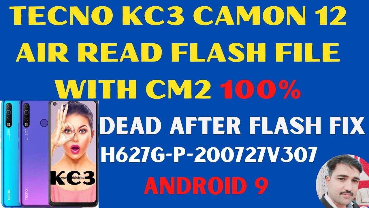 TECNO KC3 CAMON 12 AIR READ FLASH FILE WITH CM2 100% - YouTube