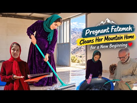Fatemeh's Mountain Cabin: A Battle Between Pregnancy and Deadly Cold! 🥶🤰