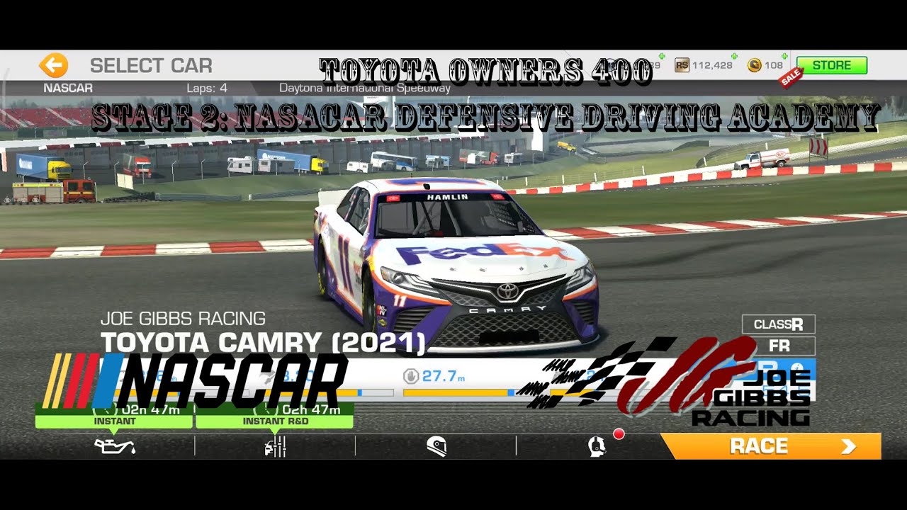 Toyota Owners 400 Stage 2 NASCAR Defensive Driving Academy - YouTube