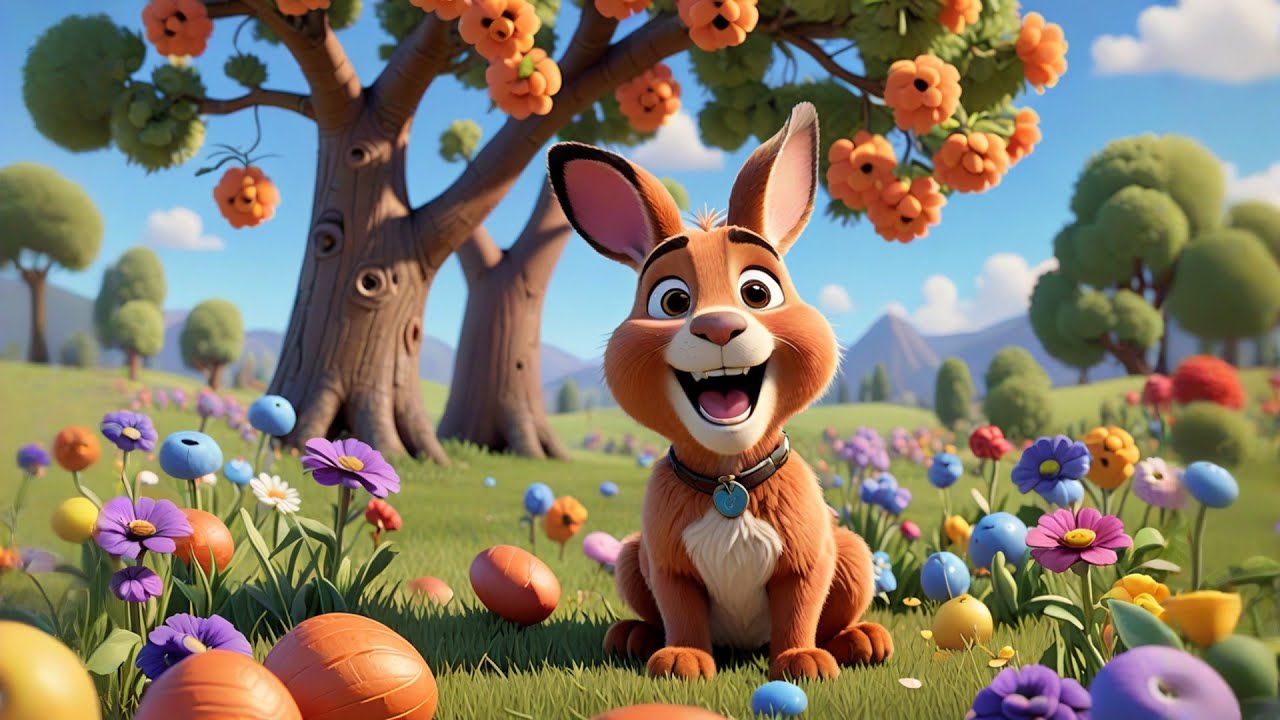 Five Little Bunnies Hopping | Cute Bunny Counting Song for Kids | Fun ...