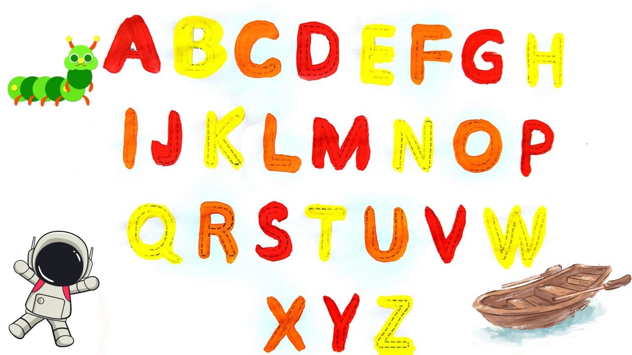 ABCD | A For Astronaut | B For Boat | ABCDE | A to Z Alphabets | ABC ...