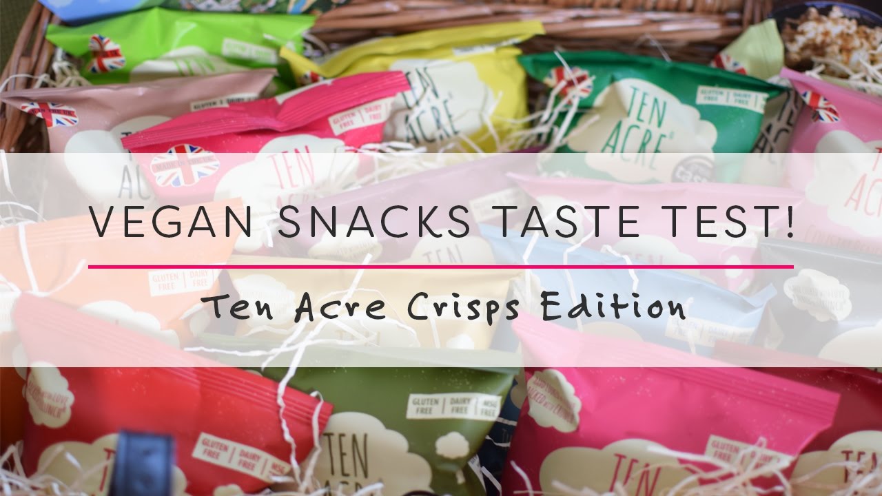 Vegan Snacks Taste Test - all the Ten Acre Crisps!! | Veganuary - YouTube