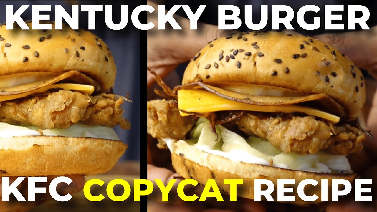 KFC Secrets Revealed! Crispy Kentucky Burger Copycat Recipe - YouTube