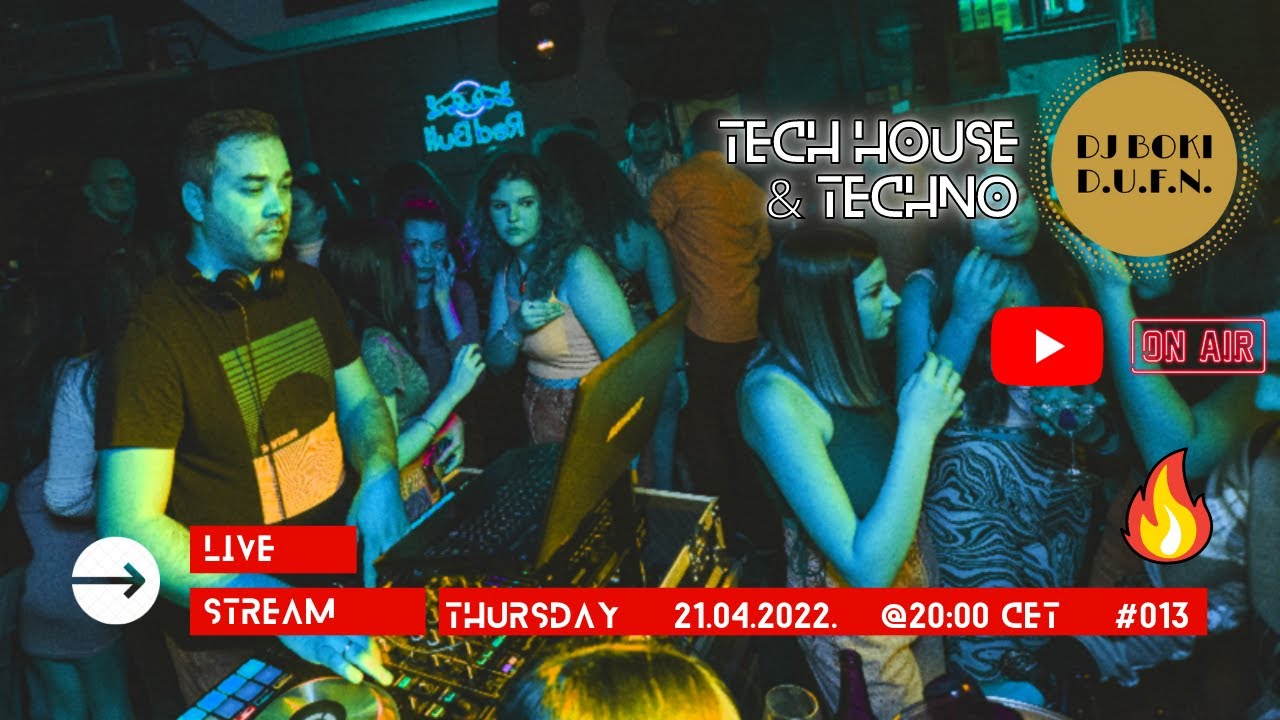 TECH, HOUSE & TECHNO DJ MIX 🔴LIVE🔴 Dj Boki DUFN 21.04.2022.🔥 Denon Dj ...