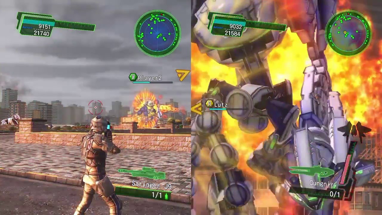 EDF Earth Defense Force 4.1 DLC 1 Mission 12 God's Army Ranger & Wing ...